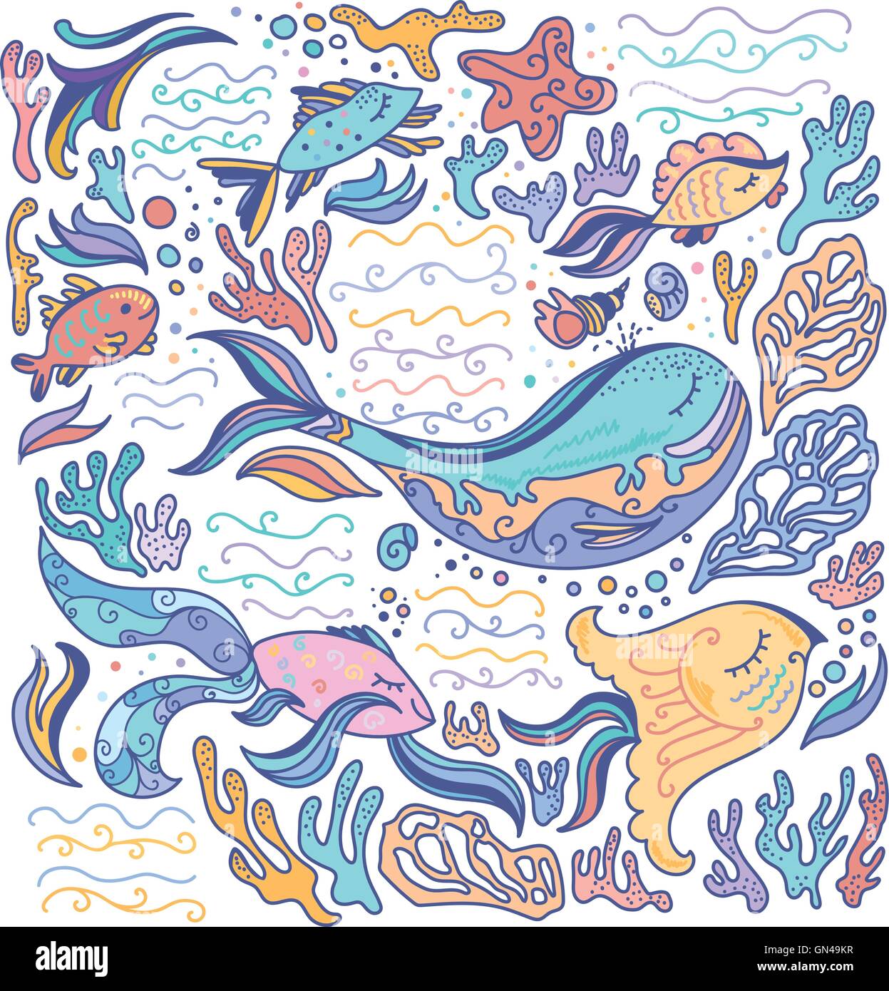 Under The Sea Illustration High Resolution Stock Photography and Images ...