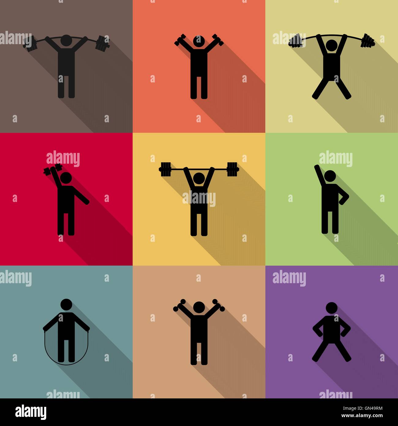Icons athletes, vector illustration Stock Vector Image & Art - Alamy