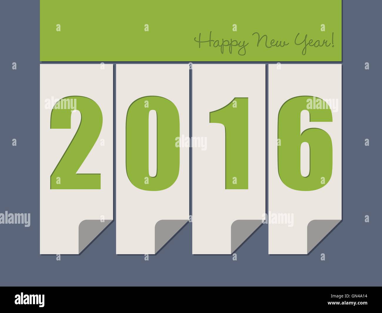 Happy new year greeting with 2016 text Stock Vector Image & Art - Alamy