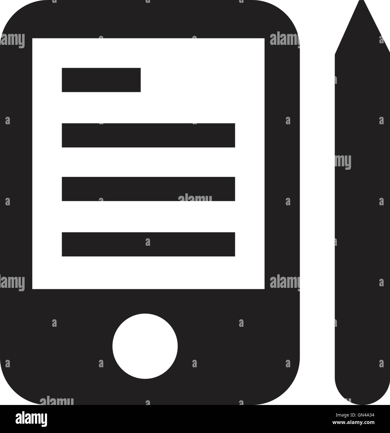 Tablet icon hi-res stock photography and images - Alamy