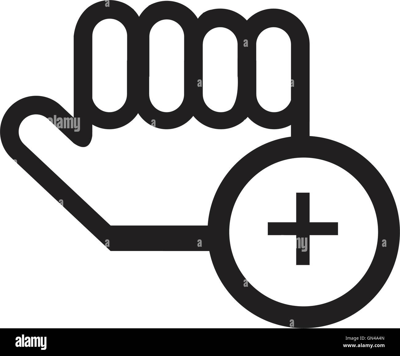 Praying hands icon Cut Out Stock Images & Pictures - Alamy