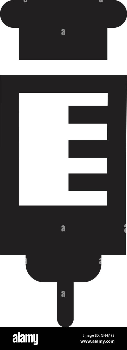 Syringe medical isolated icon hi-res stock photography and images - Alamy