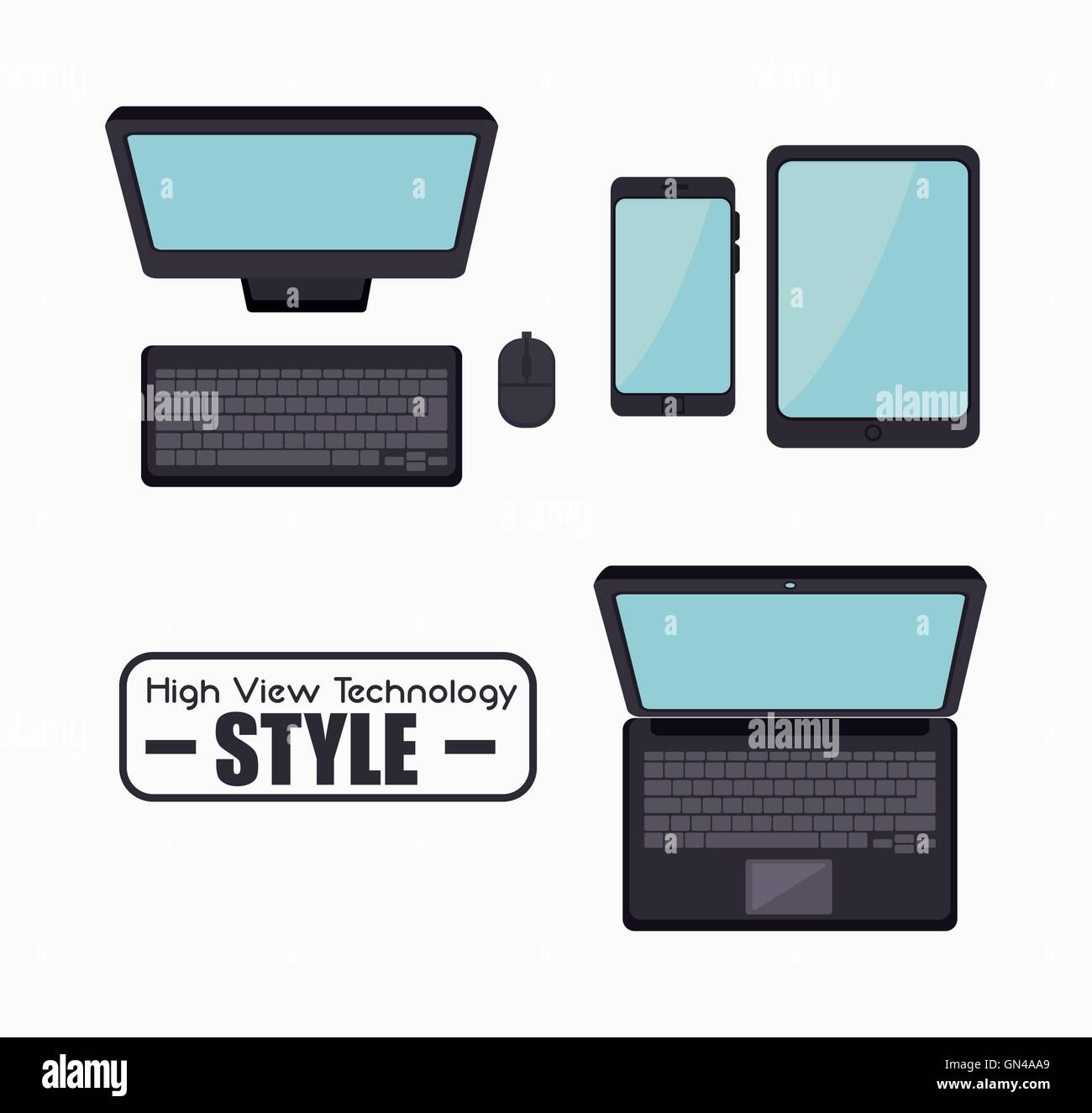 School high angle view Cut Out Stock Images & Pictures - Alamy