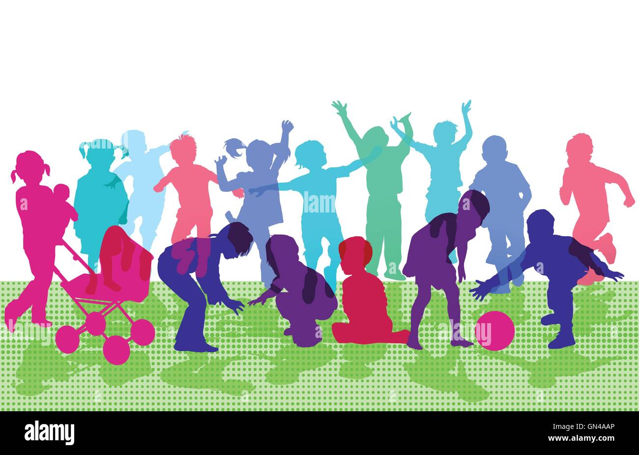 Children cheering and playing Stock Vector Image & Art - Alamy