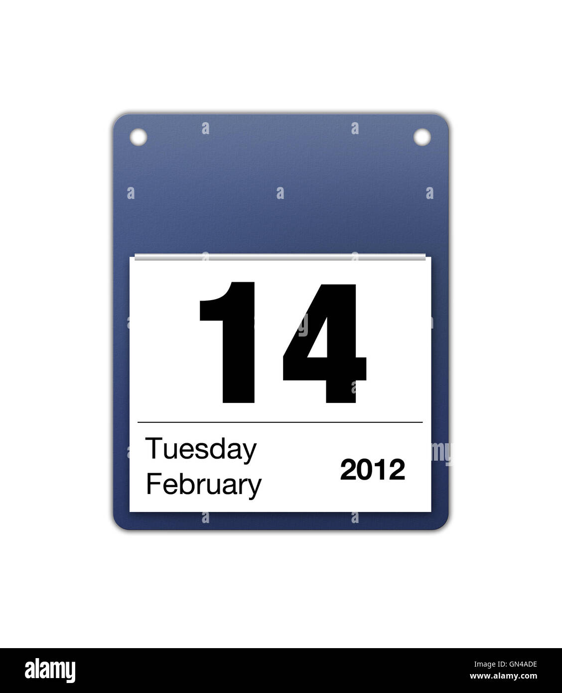 calendar icon for valentines day on 14th February Stock Photo - Alamy