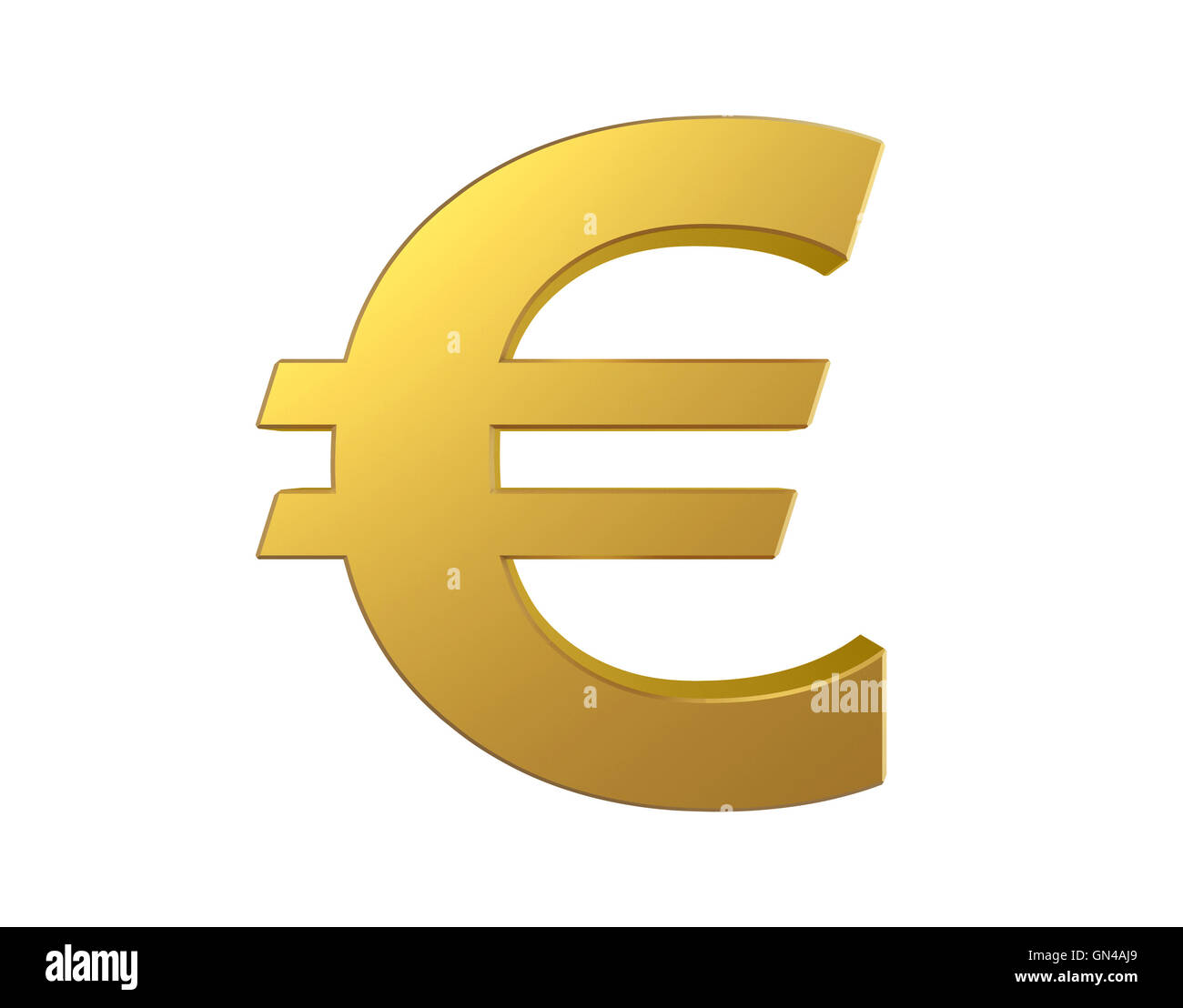 Gold euro sign Stock Photo - Alamy