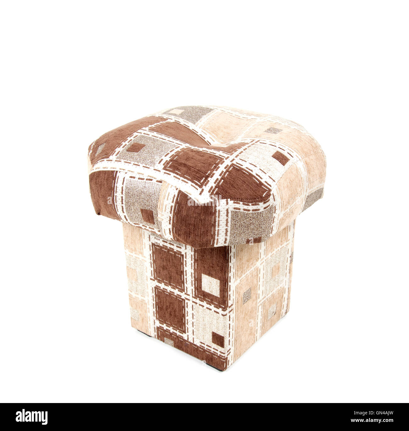 Soft stool on white Stock Photo - Alamy