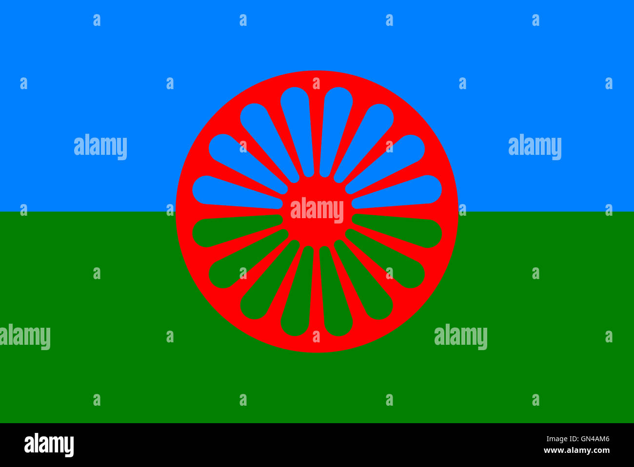 Flag of the romani people hi-res stock photography and images - Alamy