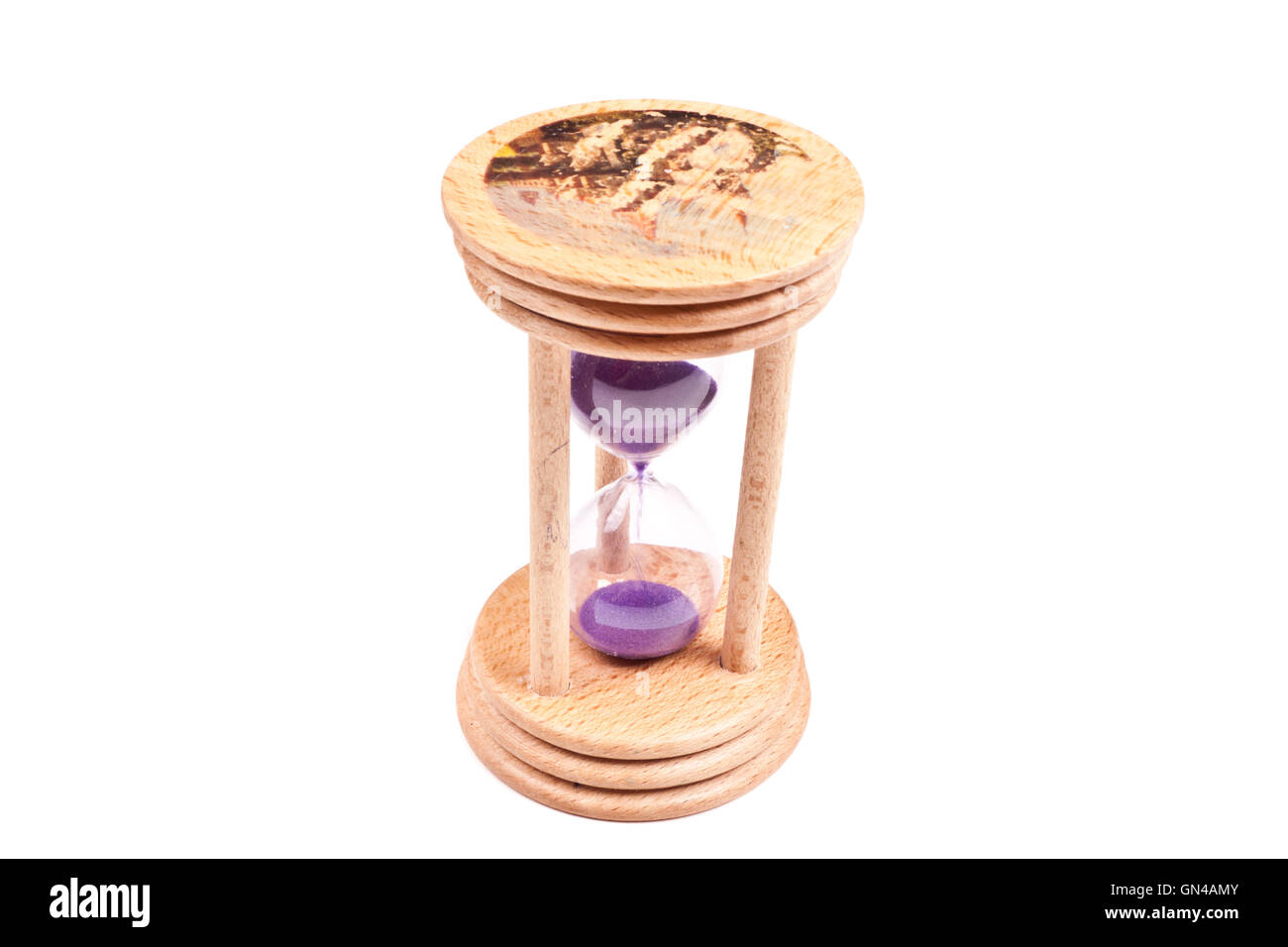 Hour Glass isolated over white Stock Photo - Alamy