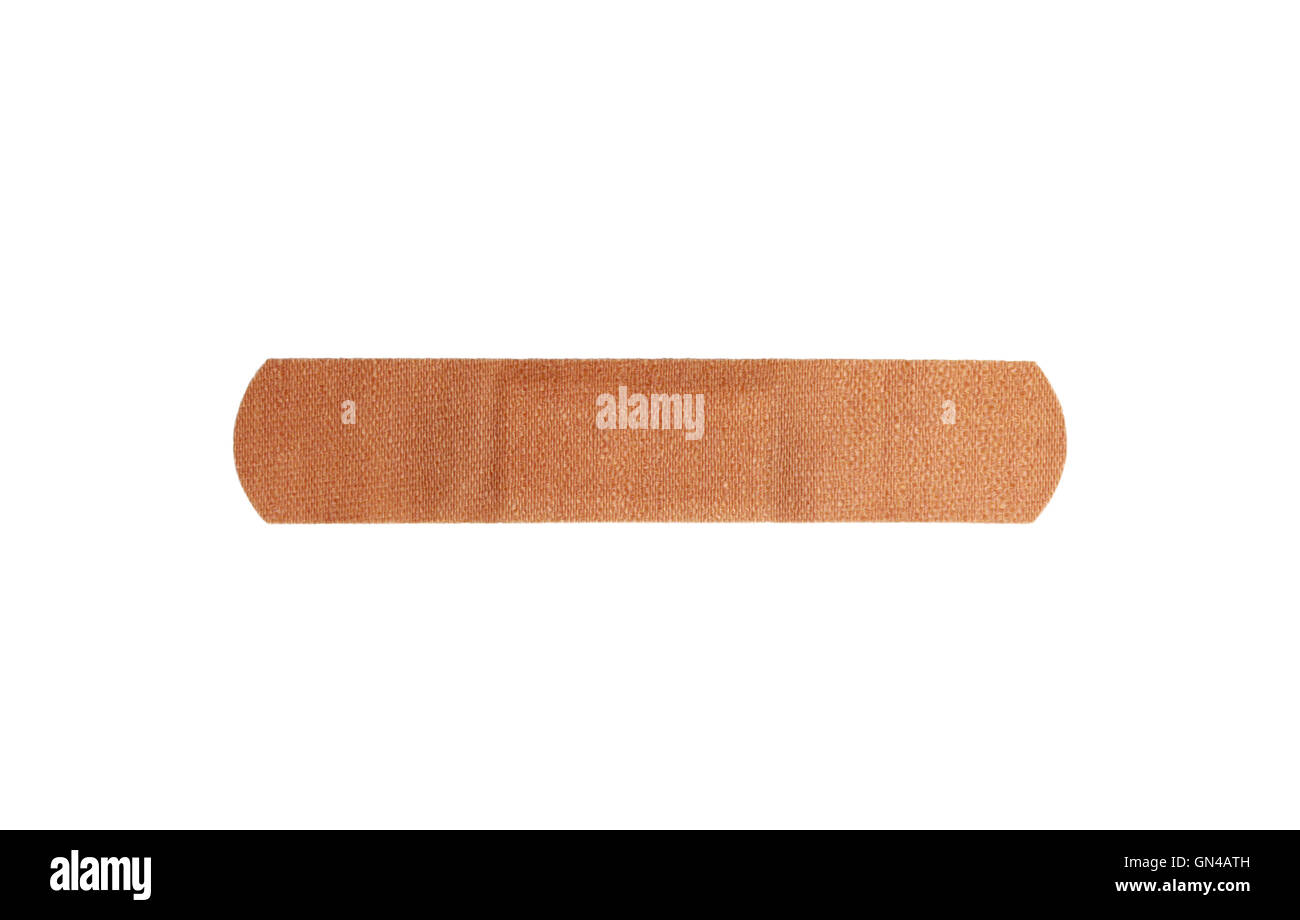 A bandaid isolated on white background Stock Photo - Alamy