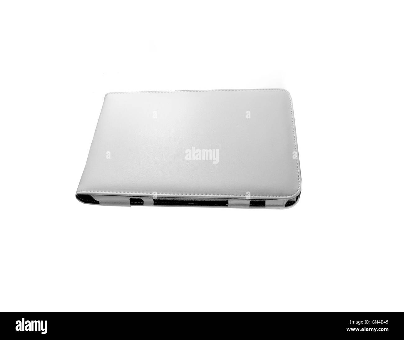 Isolated white slim wallet on a white background Stock Photo - Alamy