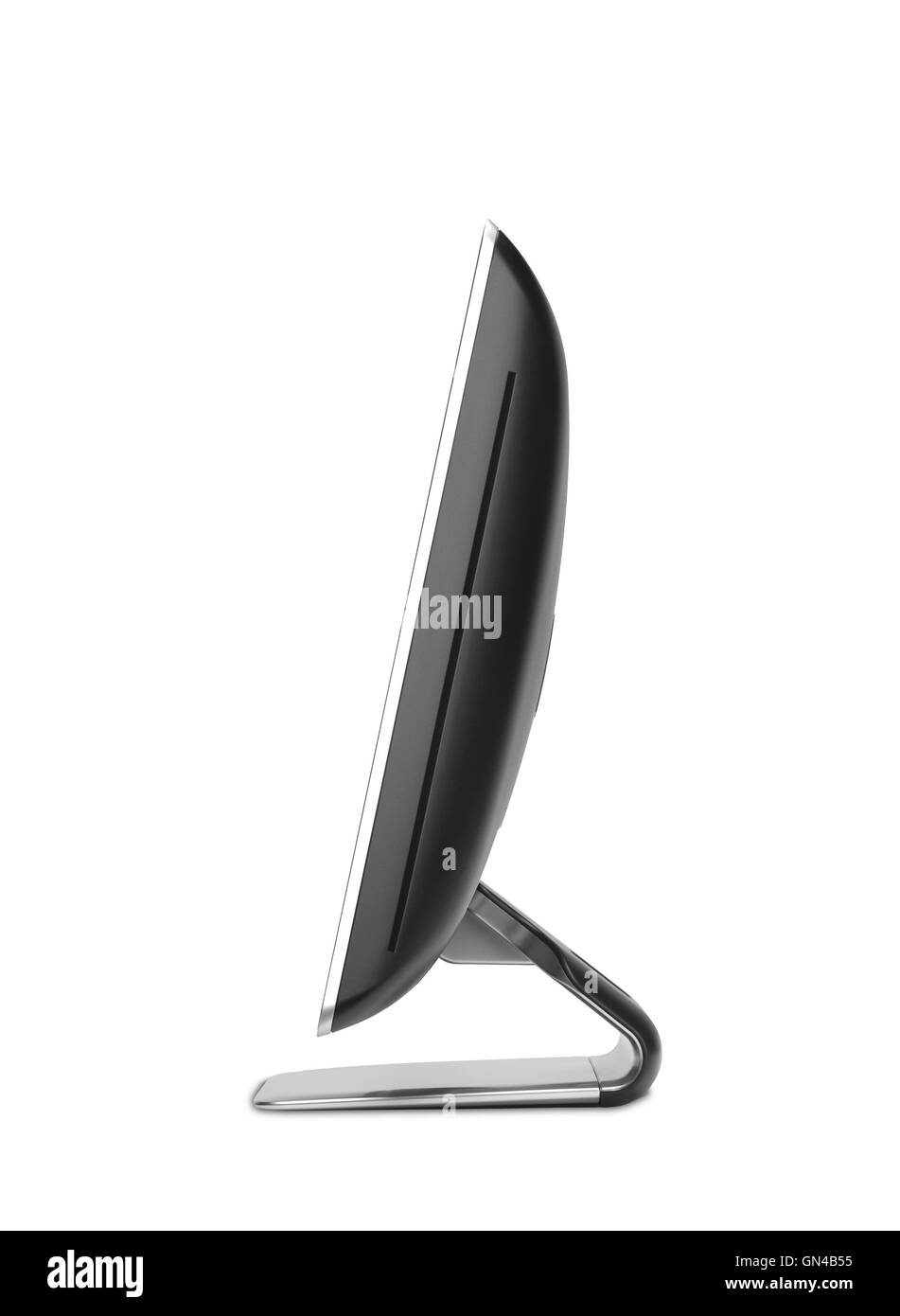 A LCD TV monitor isolated against a white background Stock Photo - Alamy