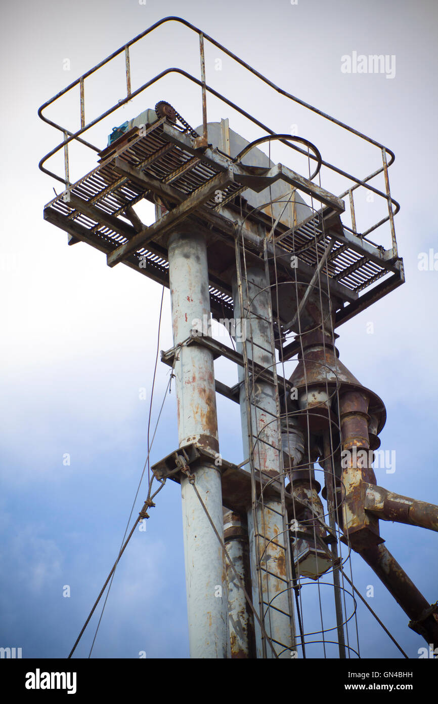 Chimney, View crop processing factory. agriculture industry Stock Photo ...