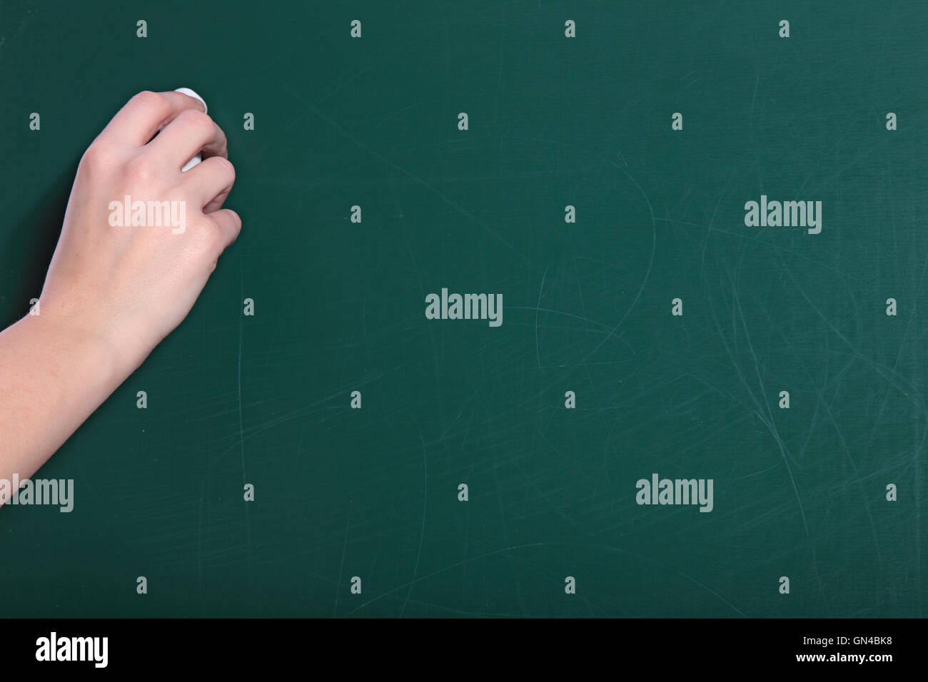 Writing on the blackboard Stock Photo - Alamy