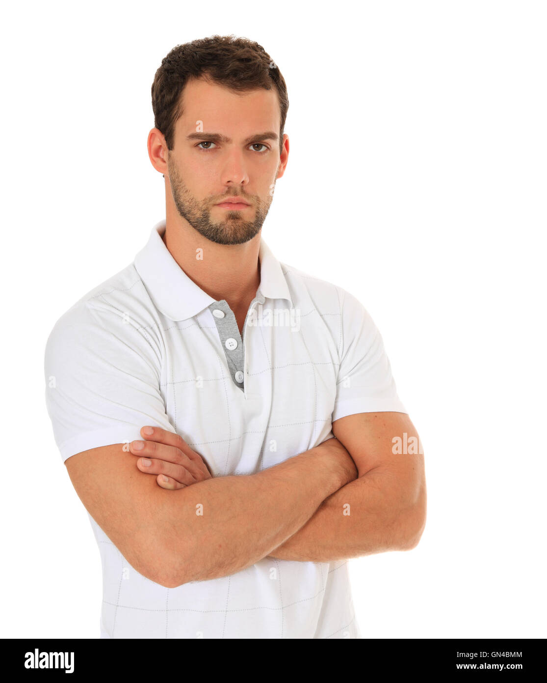 Serious looking man Stock Photo - Alamy