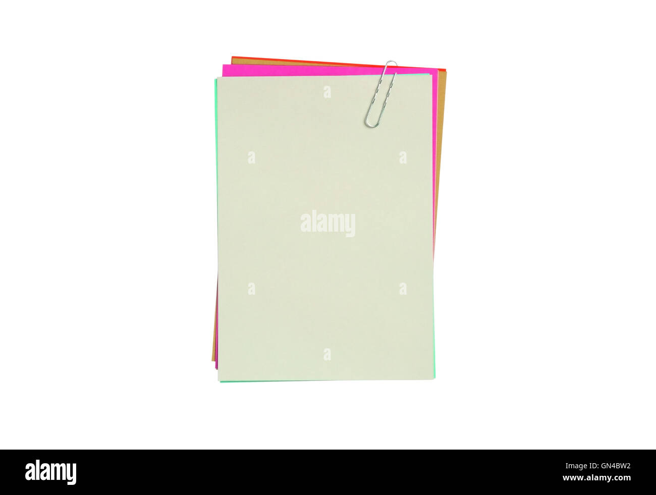 colourful blank notes isolated Stock Photo - Alamy