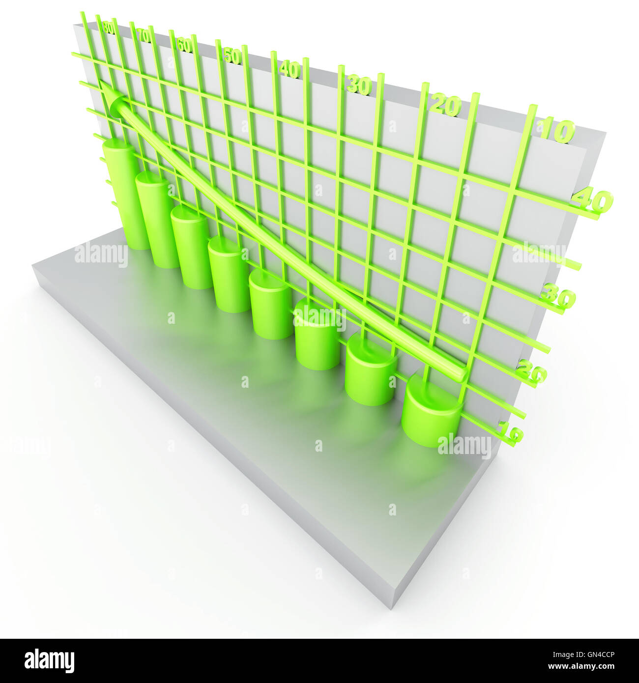Green columns Cut Out Stock Images & Pictures - Alamy