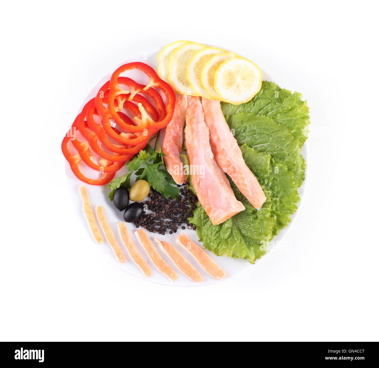 Cooked red fish dish Cut Out Stock Images & Pictures - Alamy