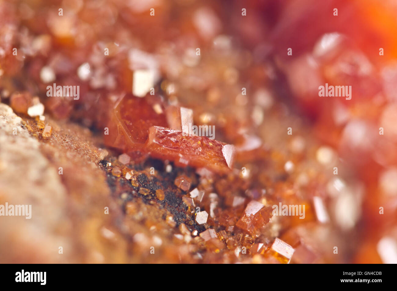 Crystals Vanadinite is a mineral belonging to the apatite group of ...