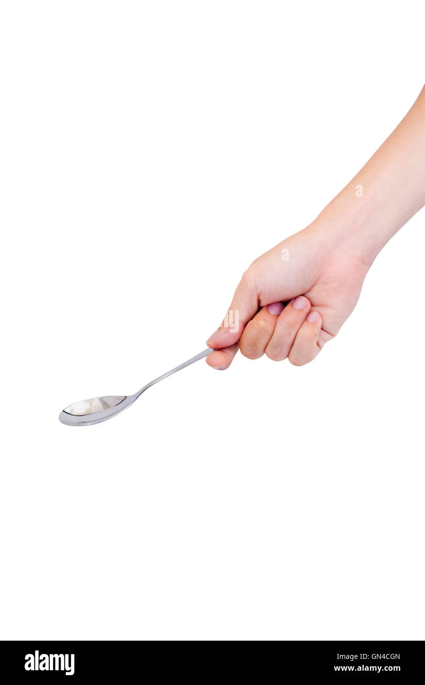 Hand food feeding Cut Out Stock Images & Pictures - Alamy