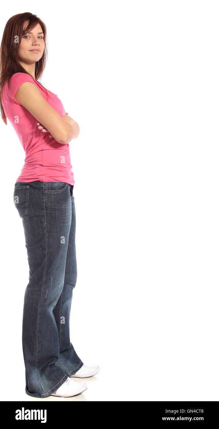 Laid-back young woman Stock Photo - Alamy Laid-back young woman Stock Photo - Alamy