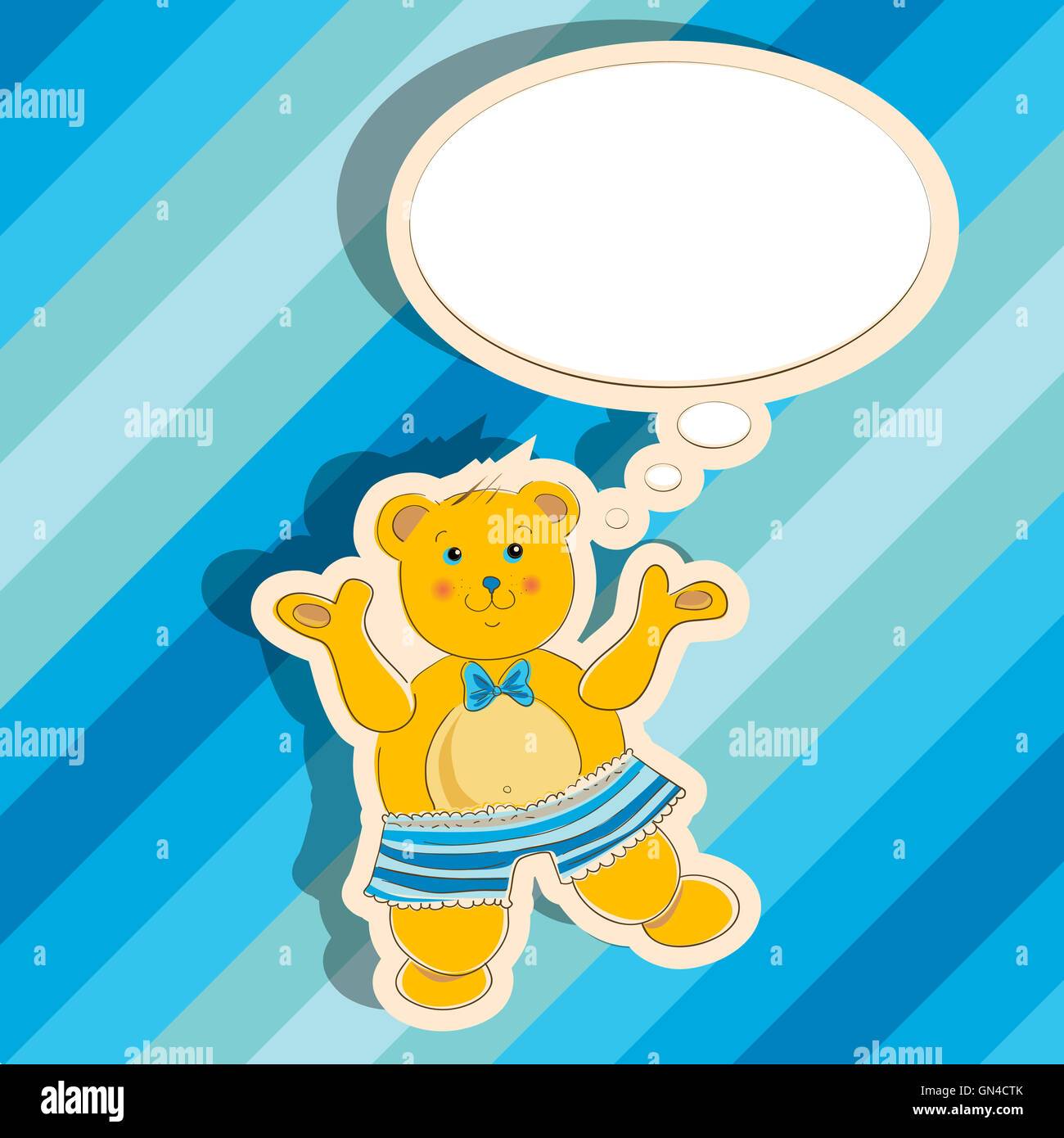 baby arrival card for boy Stock Photo - Alamy