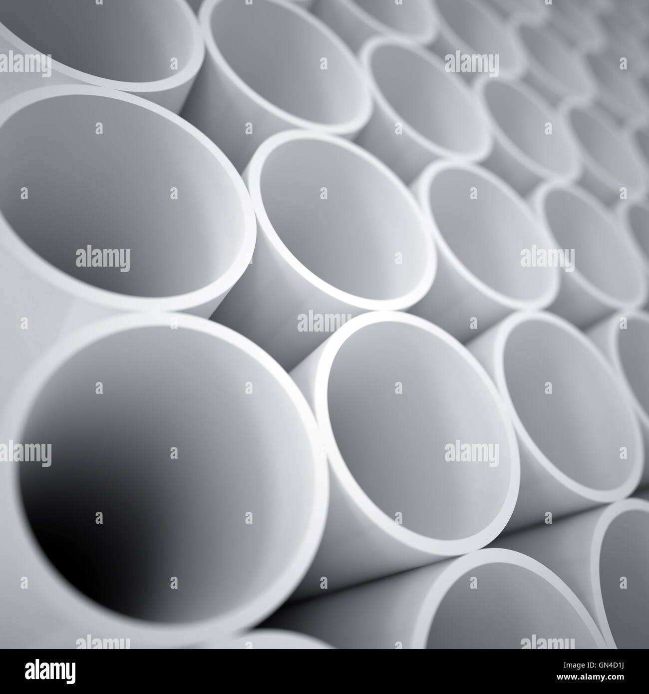 white plastic cylinders Stock Photo - Alamy