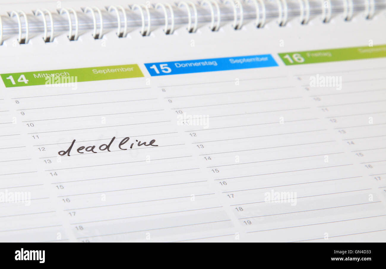 Schedule agenda hi-res stock photography and images - Alamy