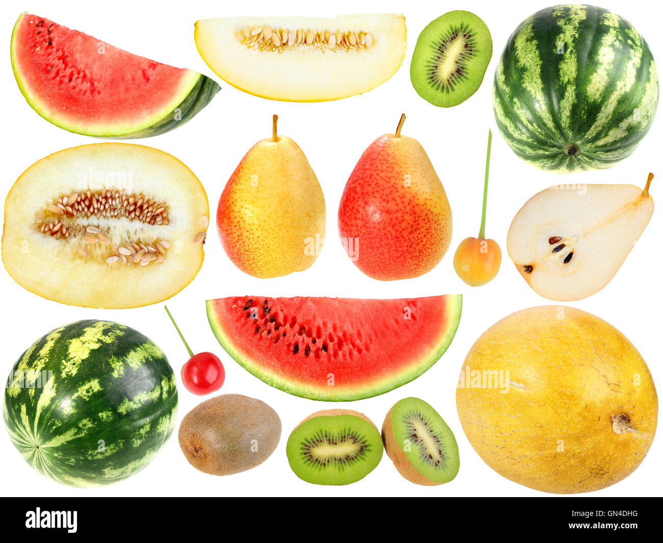 Set of fresh fruits and berryes Stock Photo - Alamy