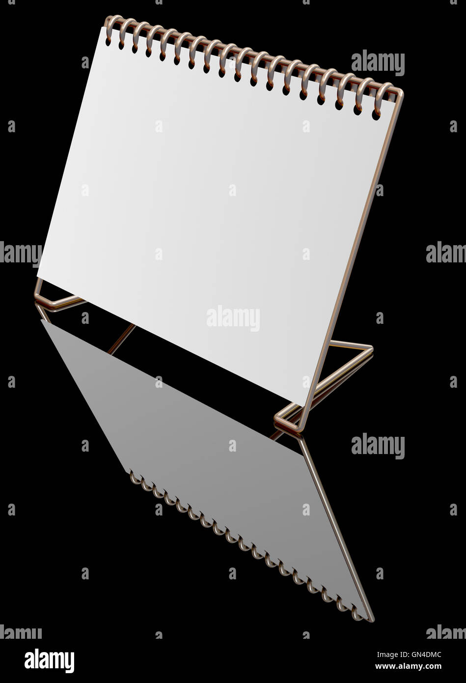 Gold Desktop blank calendar Stock Photo - Alamy