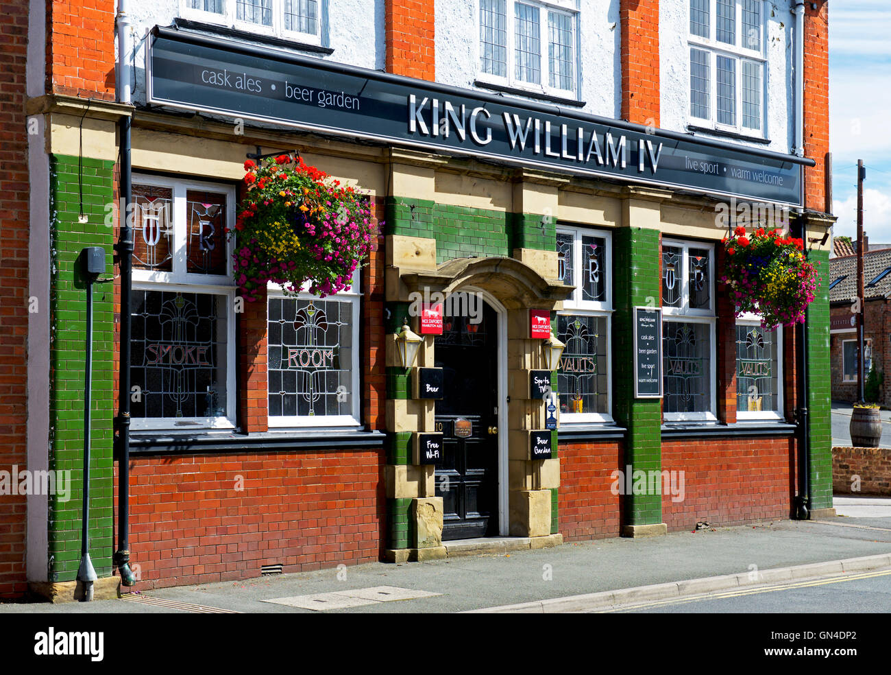 King William pub, Ripon, North Yorkshire, England UK Stock Photo - Alamy