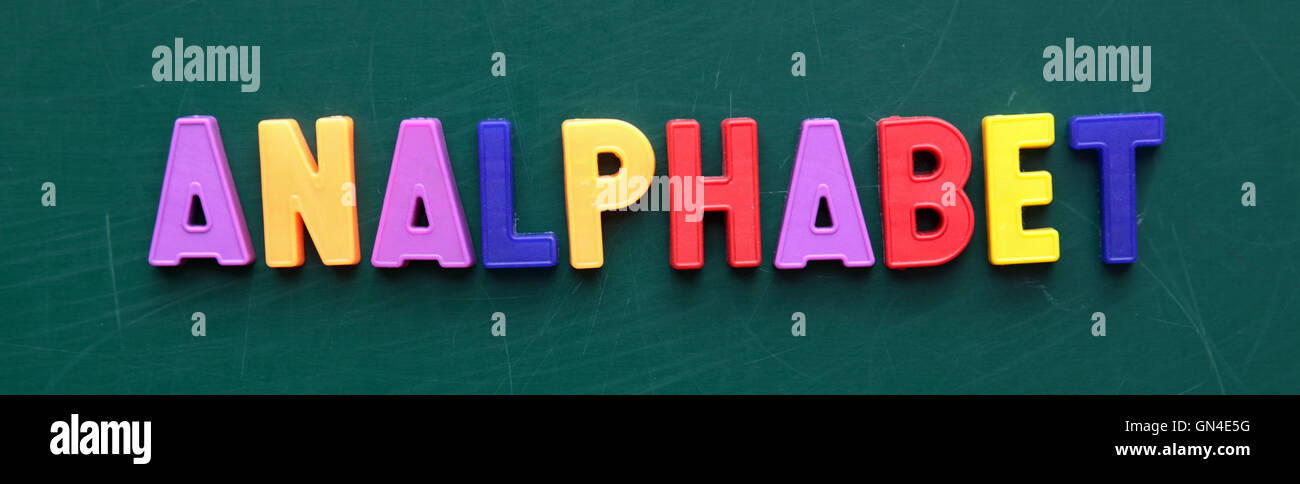 Analphabet hi-res stock photography and images - Alamy
