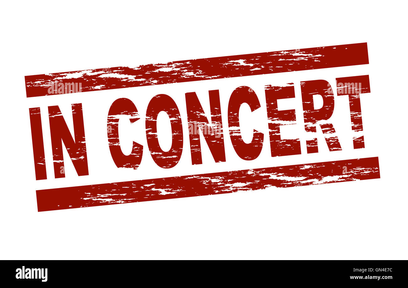 Stamp - in concert Stock Photo - Alamy