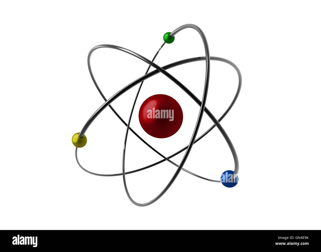 illustrated of an atom Stock Photo - Alamy