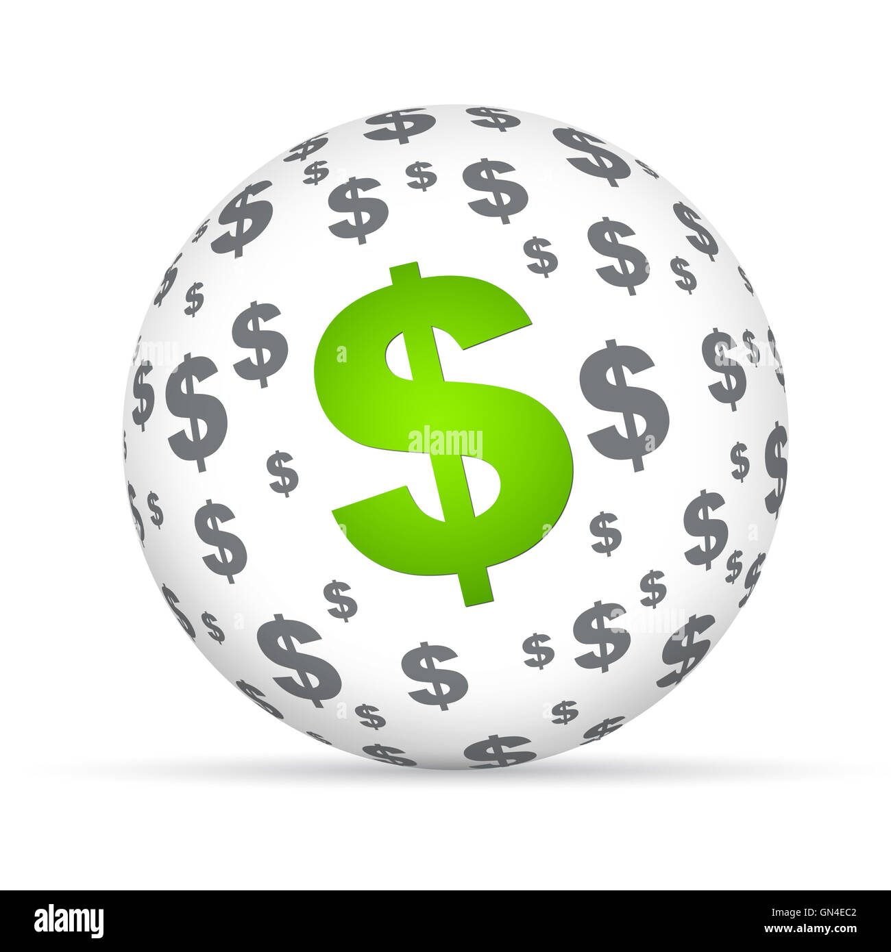 Dollar Sign Sphere Stock Photo - Alamy