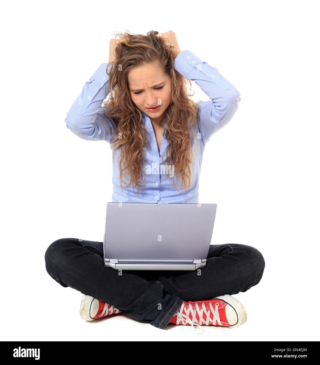 Frustrated young woman Stock Photo - Alamy
