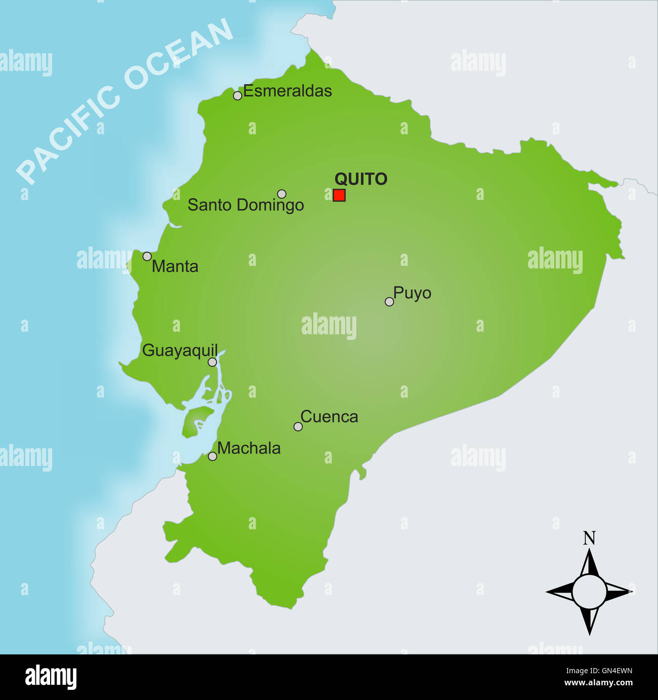 Map ecuador hi-res stock photography and images - Alamy