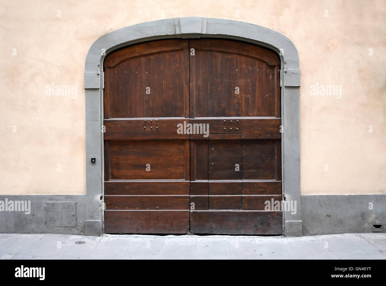 Old Wooden Gate Stock Photo - Alamy