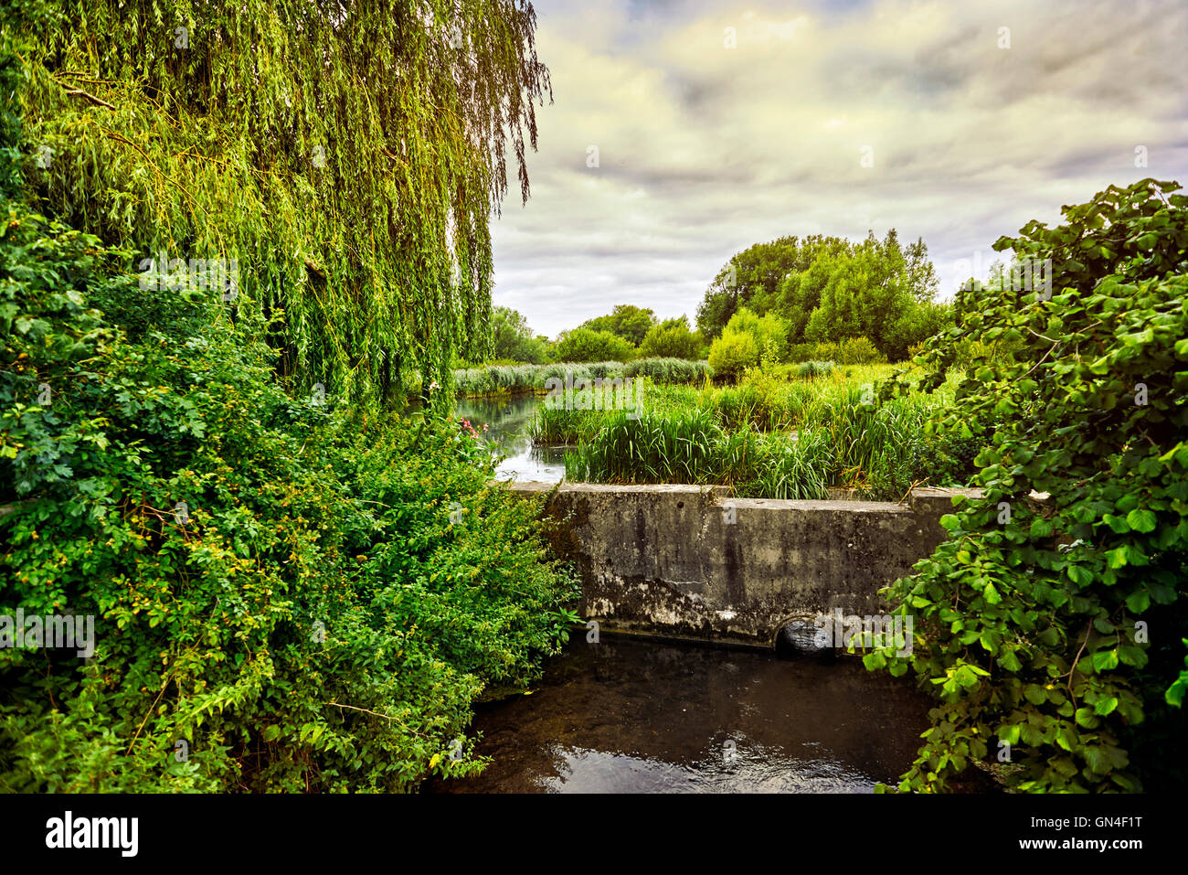 Beautiful English countryside. Stunning landscape over English ...