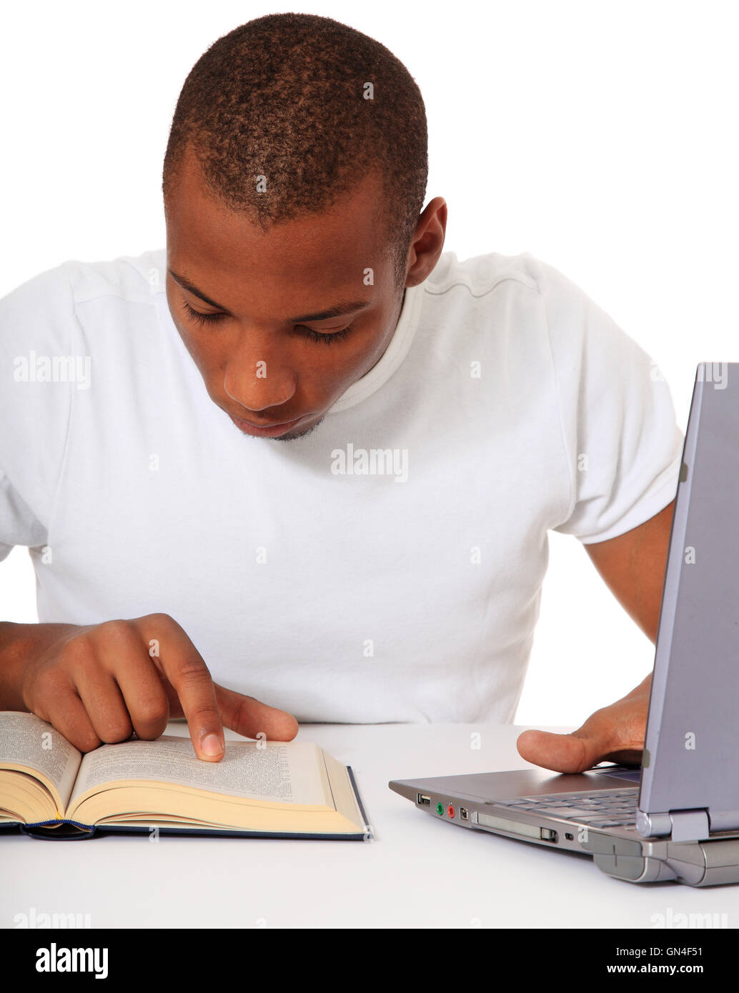 Attractive black student Stock Photo - Alamy
