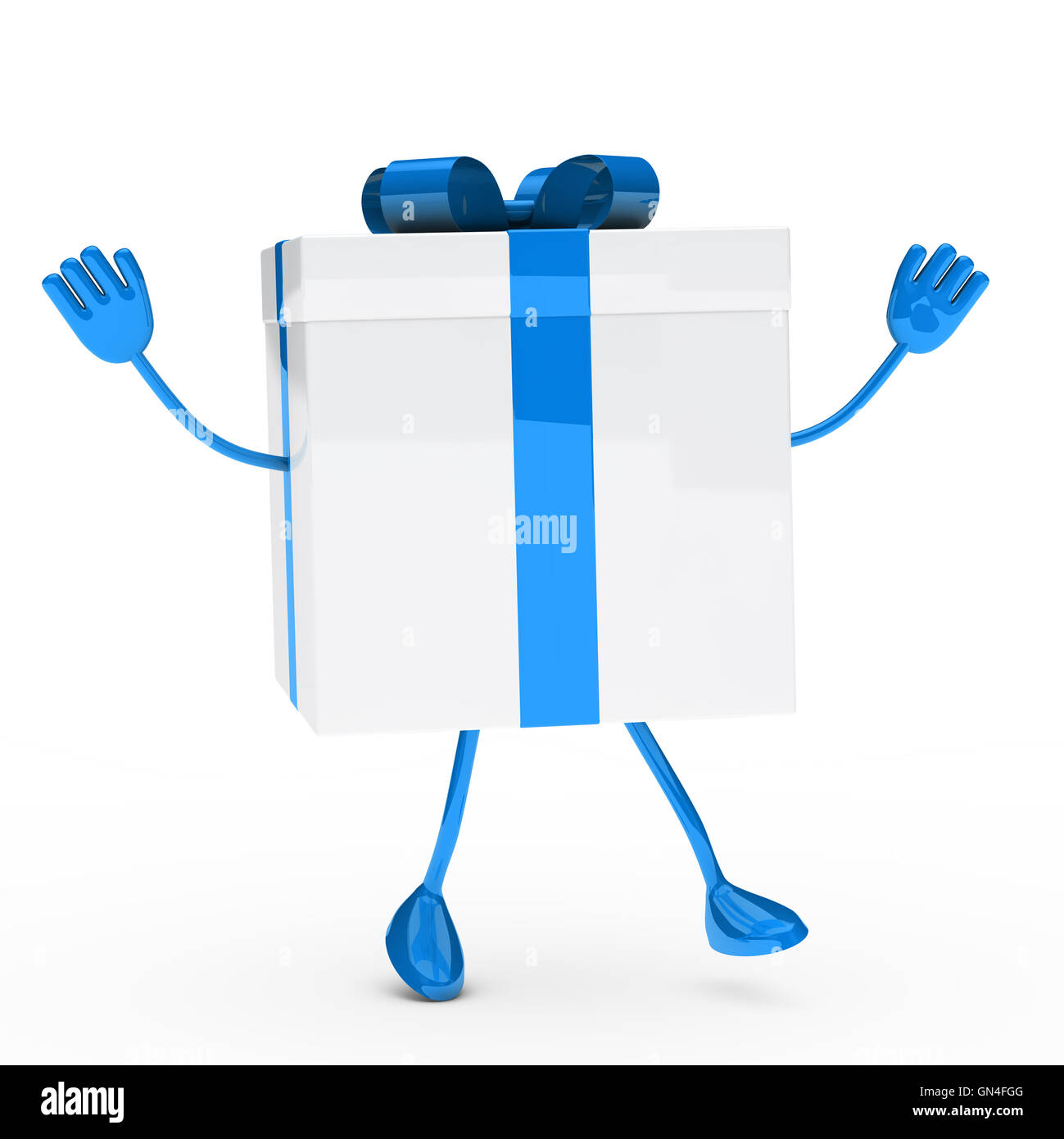 Christmas box hands Cut Out Stock Images & Pictures - Alamy