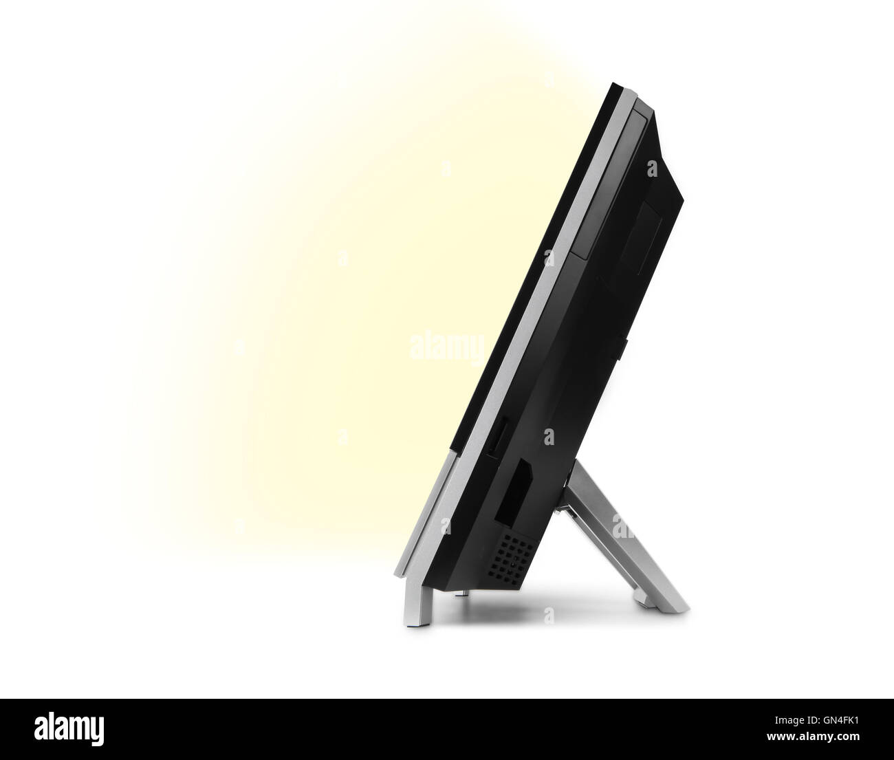 black monitor with light Stock Photo - Alamy