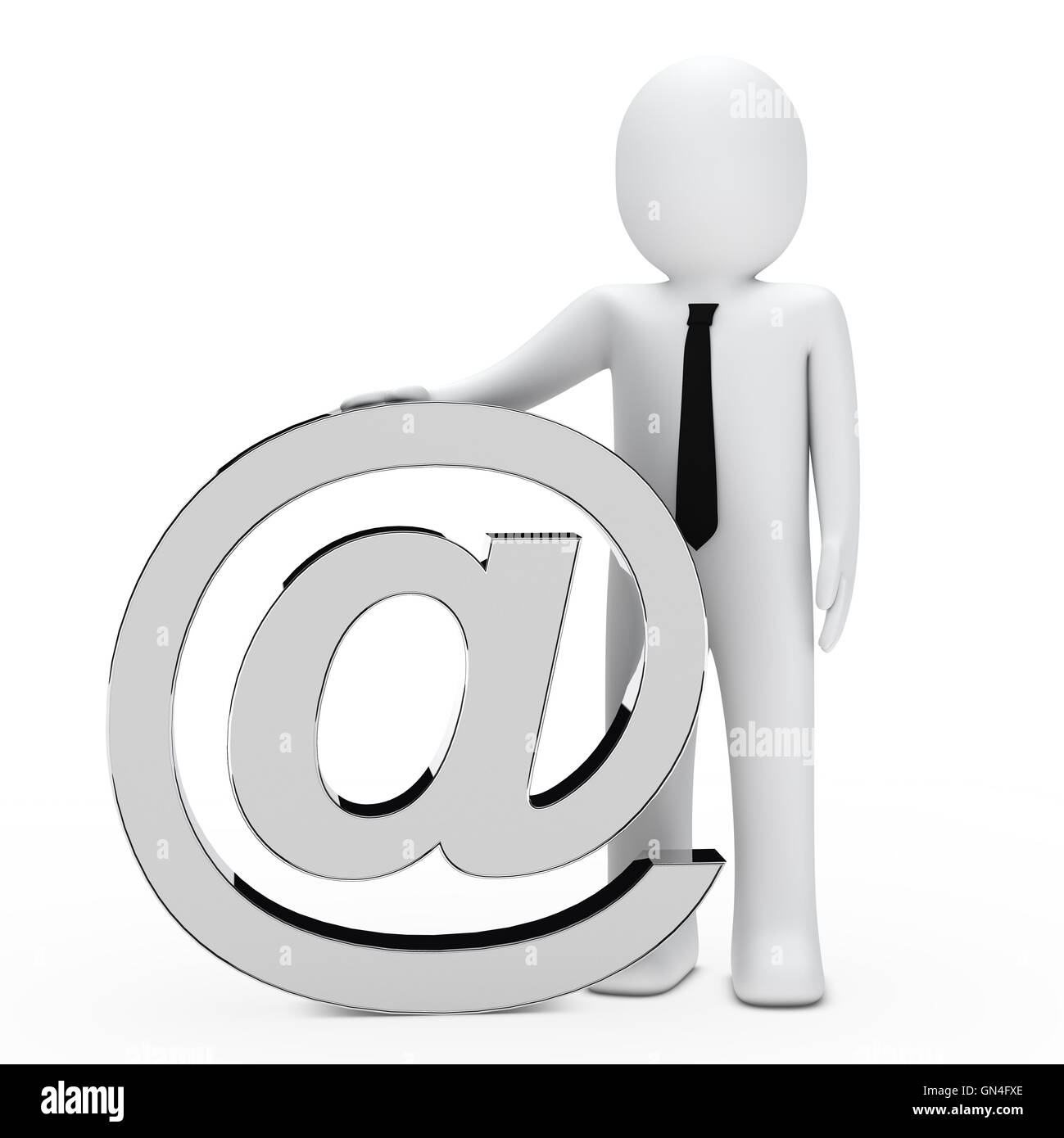 3d small people email hi-res stock photography and images - Alamy