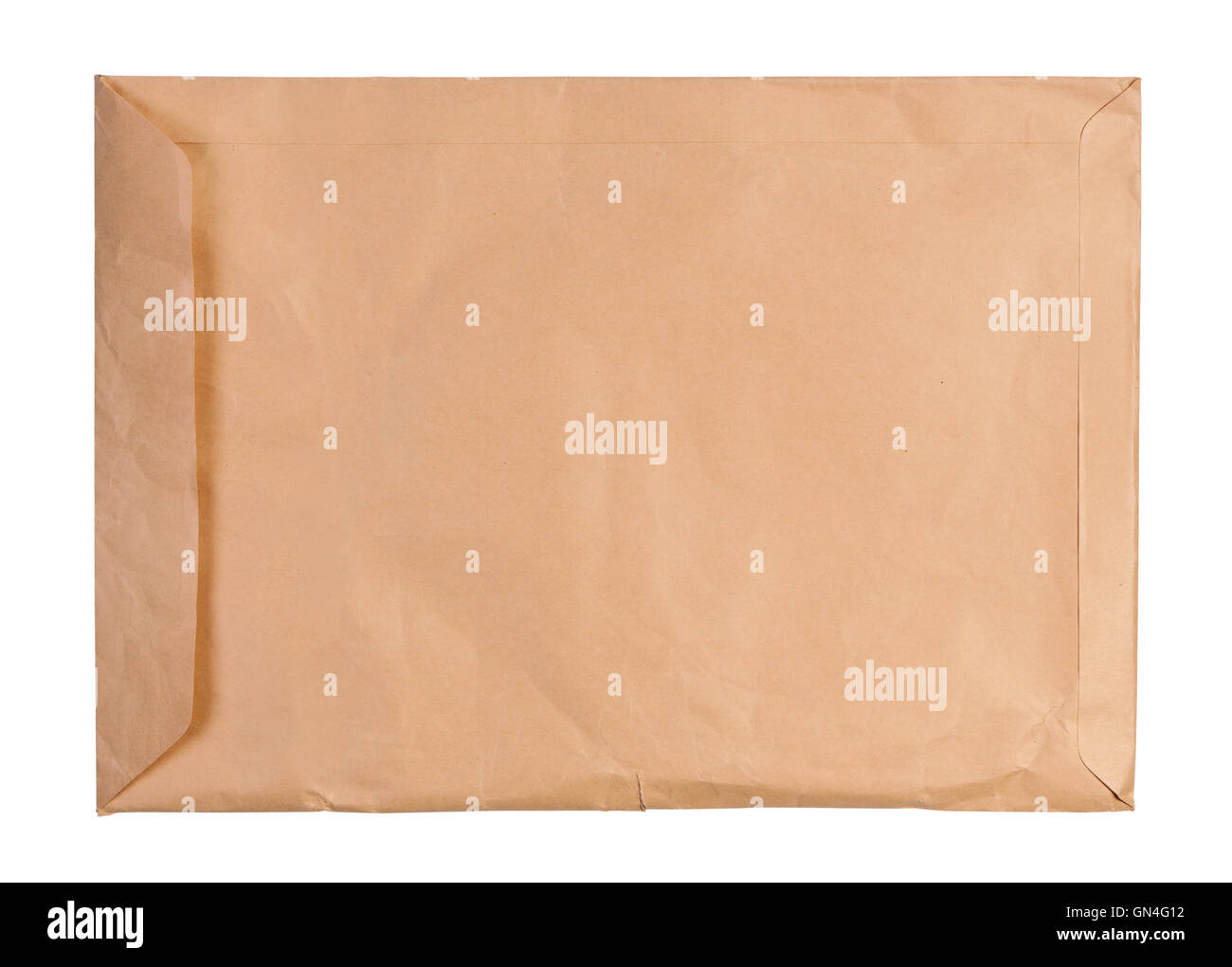Large used envelope isolated on white background Stock Photo - Alamy