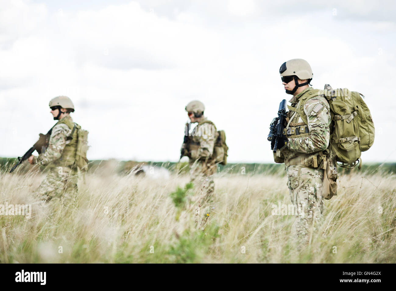 Soldier in patrol Stock Photo - Alamy