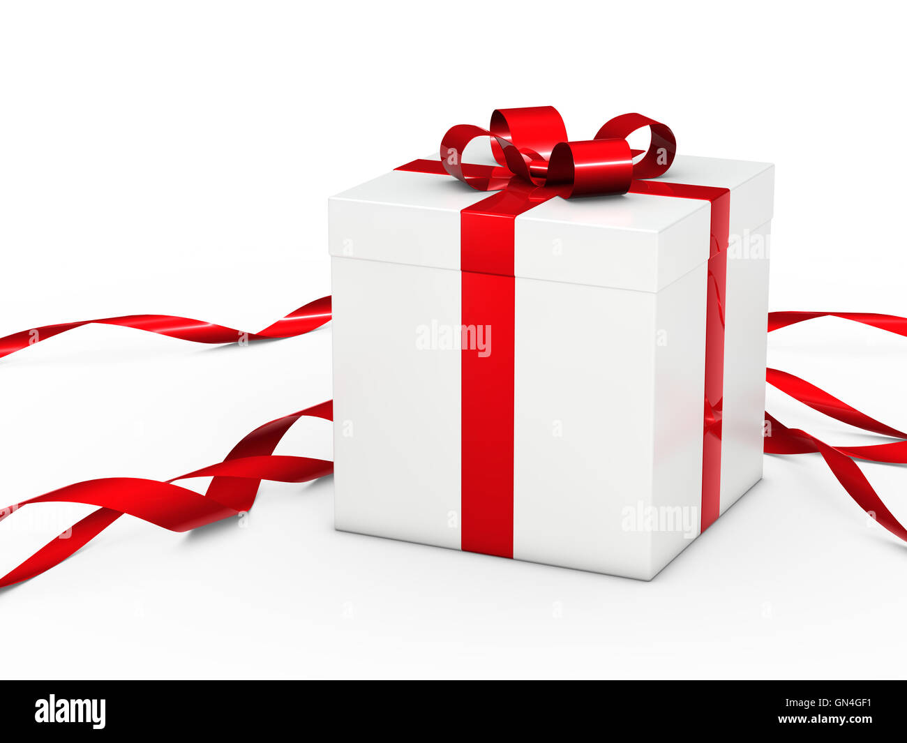 white christmas gift Stock Photo - Alamy