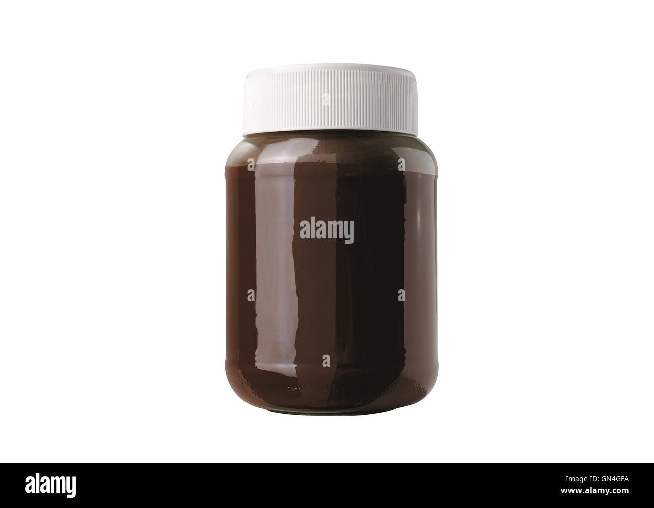 hocolate paste in a jar Stock Photo - Alamy