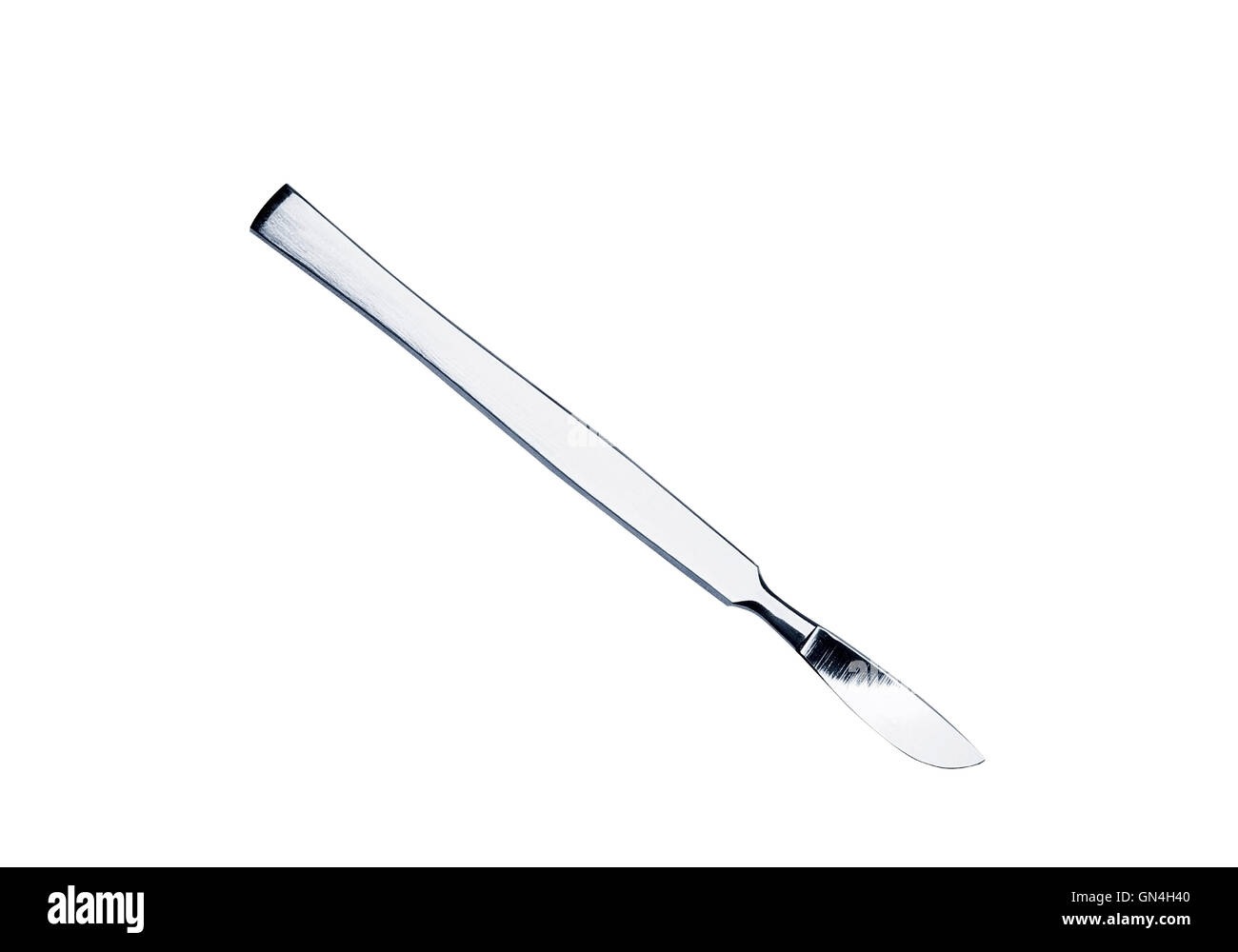 Surgery scalpel isolated on white Stock Photo - Alamy