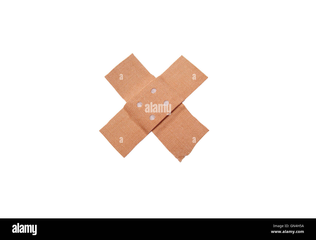 A bandaid isolated on white background Stock Photo - Alamy