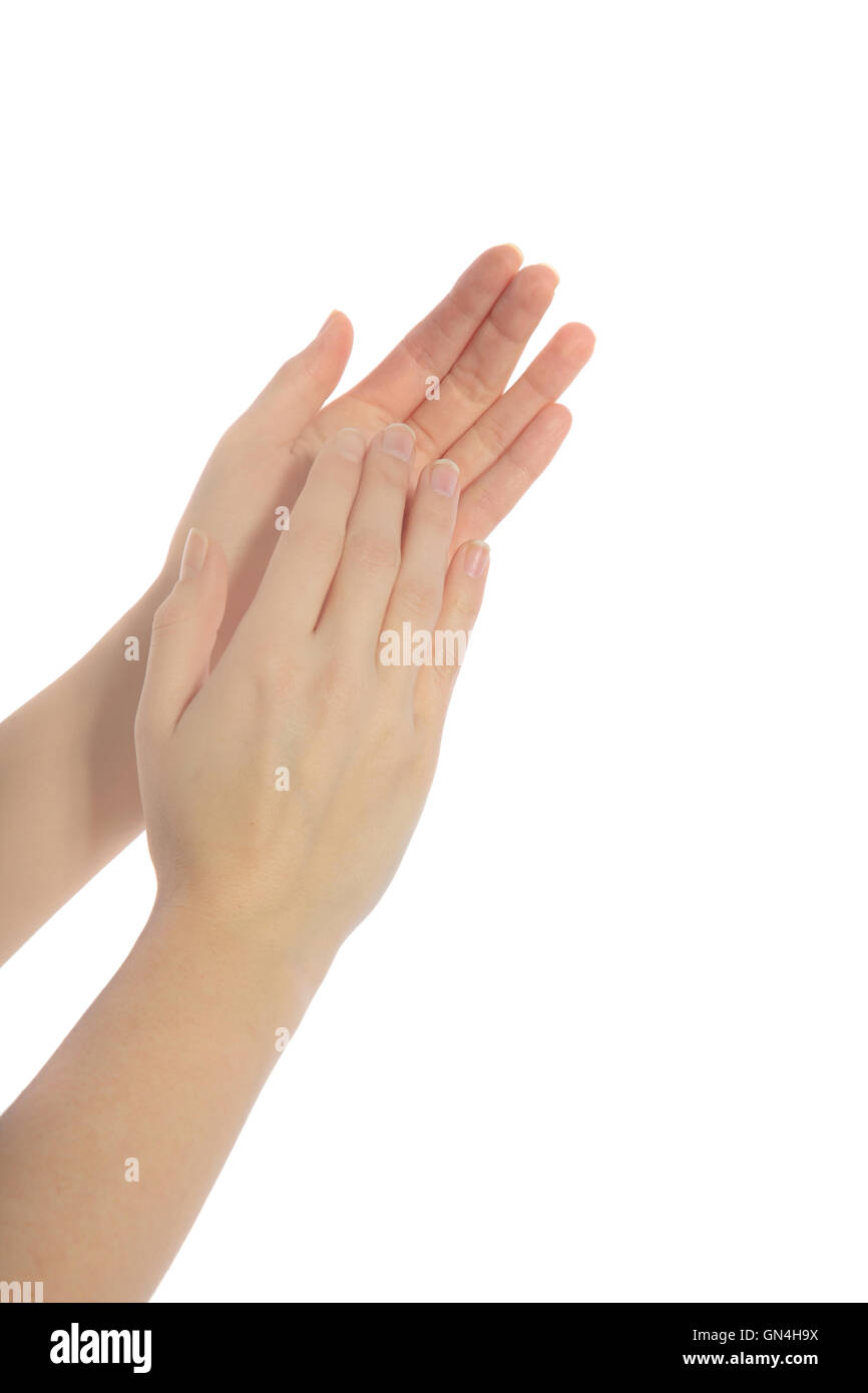 Clapping of hands Stock Photo - Alamy